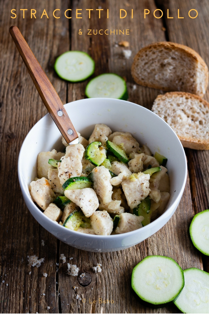 Straccetti di pollo e zucchine, ricetta semplice veloce e light