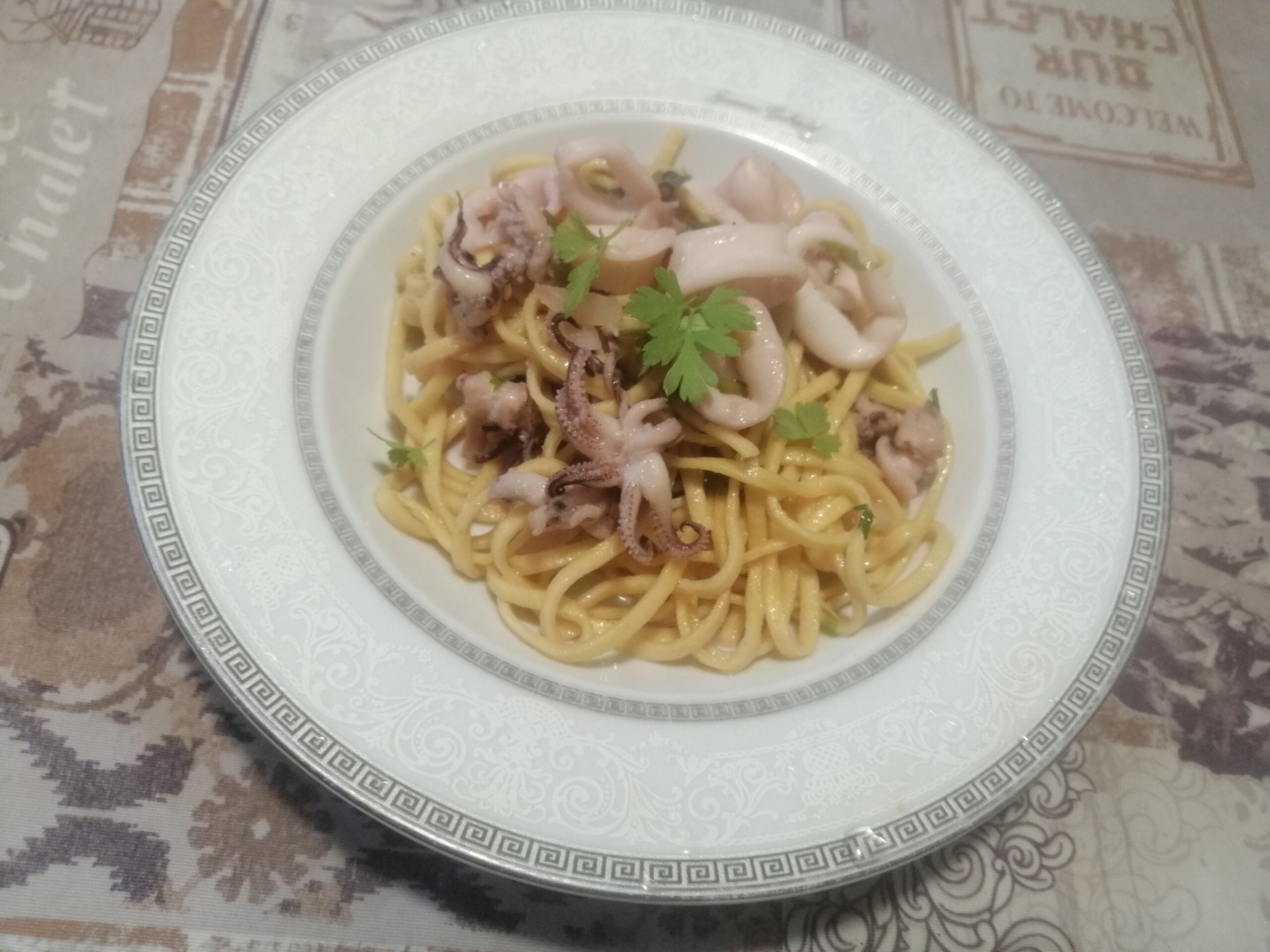 Spaghetti alla chitarra con calamari - Le mie loverie