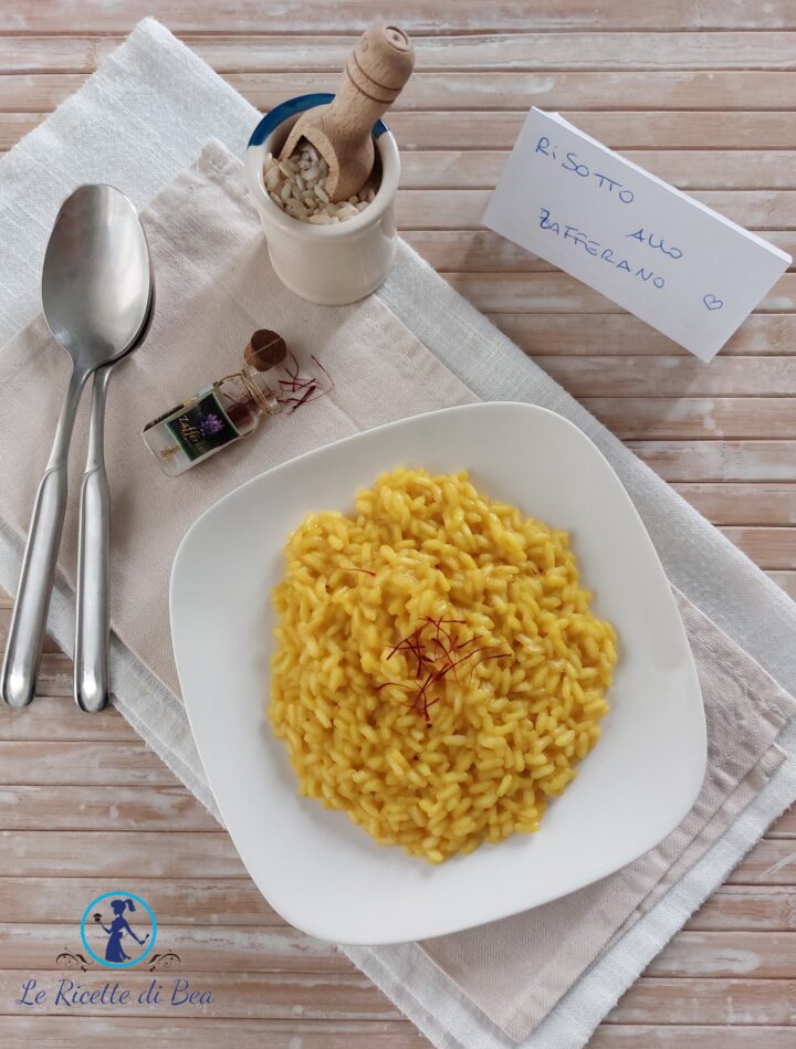 Risotto Allo Zafferano Cremoso Per Due Persone Le Ricette Di Bea