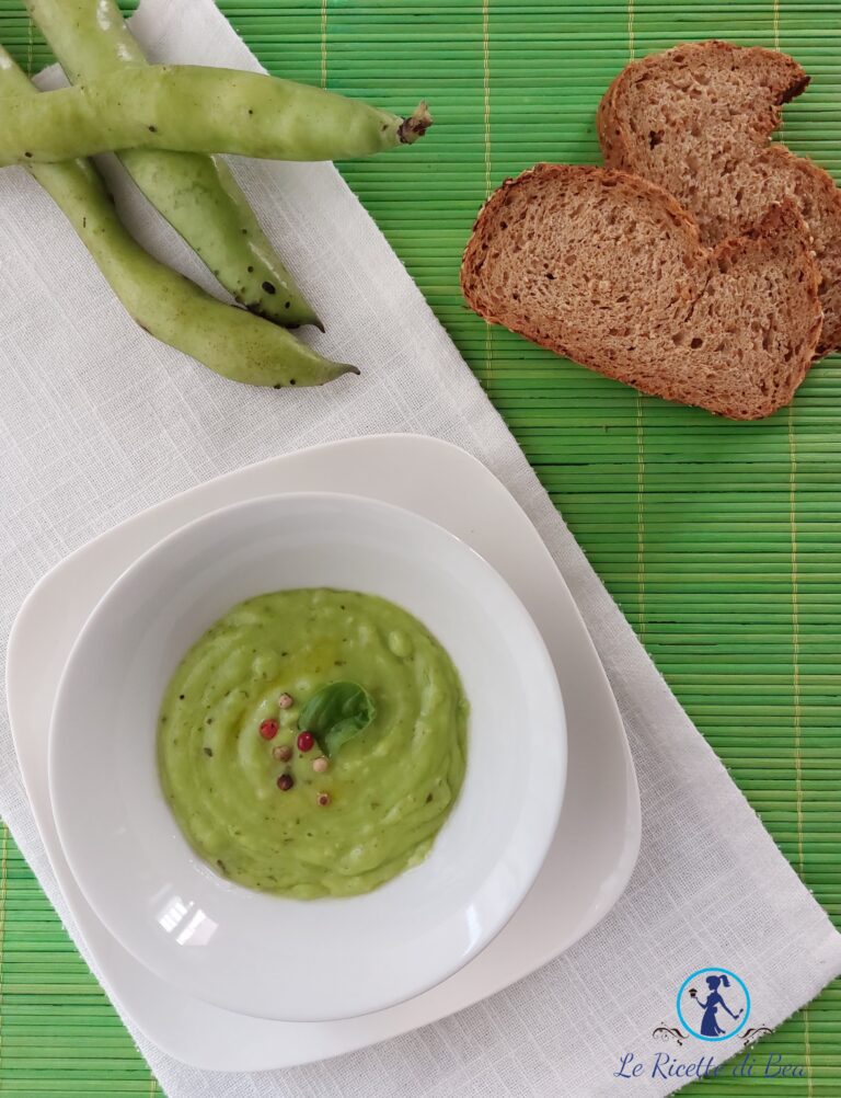 Vellutata di fave fresche ricetta senza patate – Le Ricette di Bea