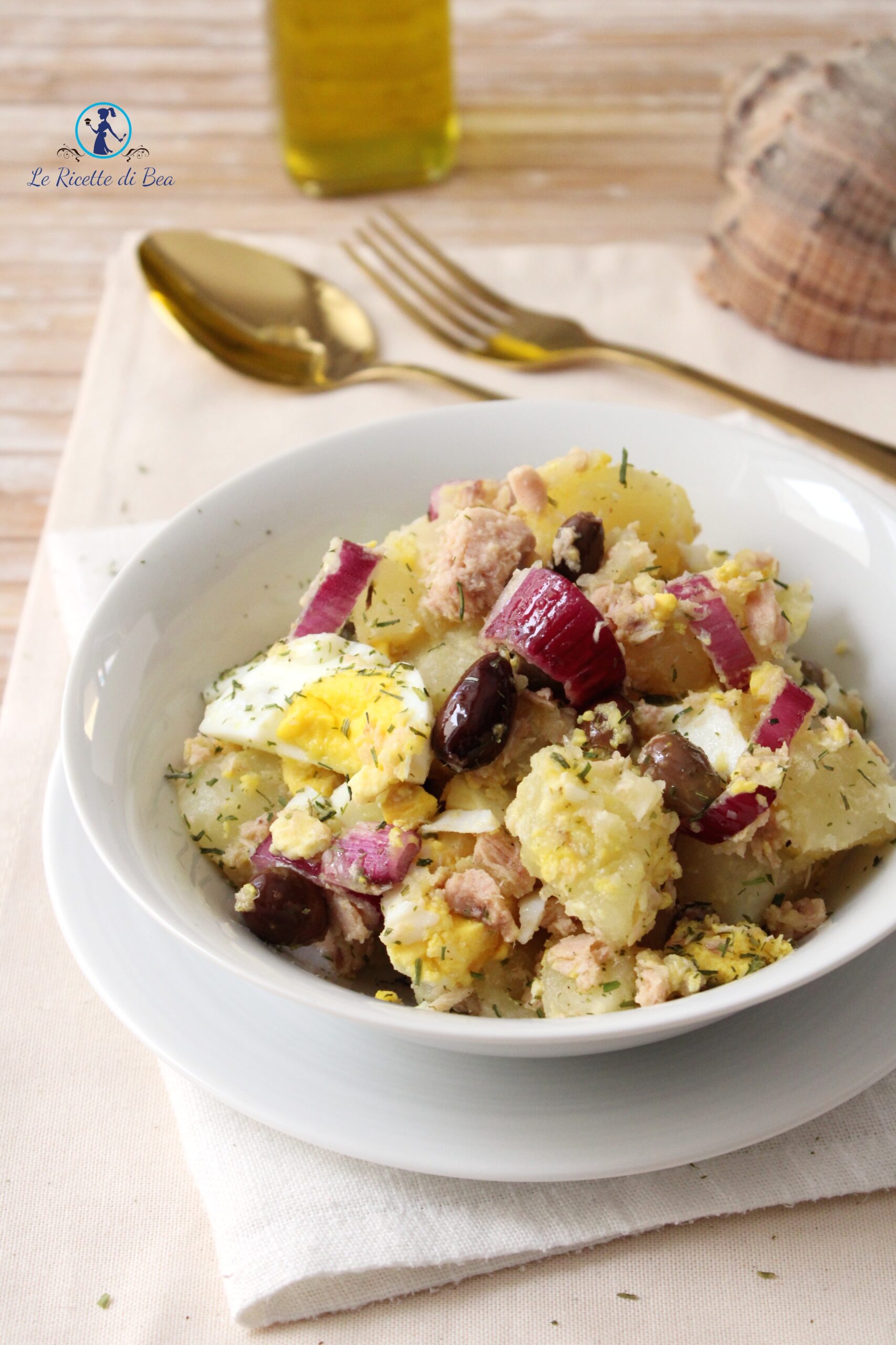 Patate in insalata con tonno e uova sode ricetta facile e veloce – Le Ricette di Bea