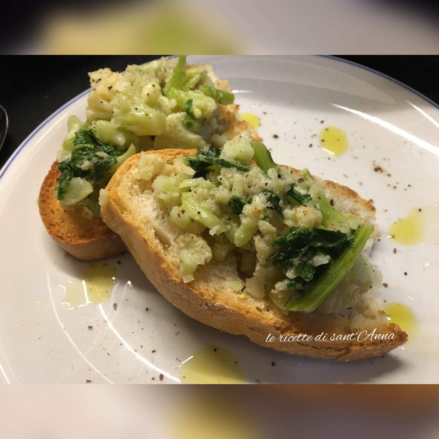 Crostone di Cavolfiore - Le Ricette di Sant'Anna