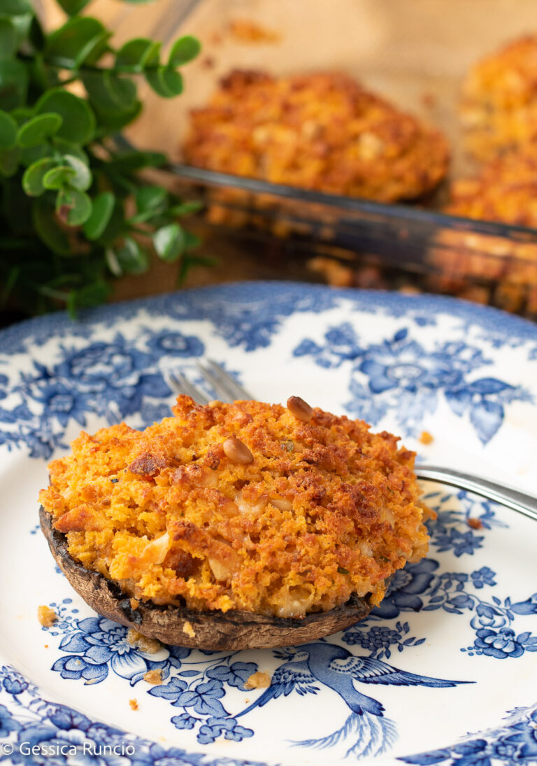 FUNGHI PORTOBELLO RIPIENI - ricetta al forno