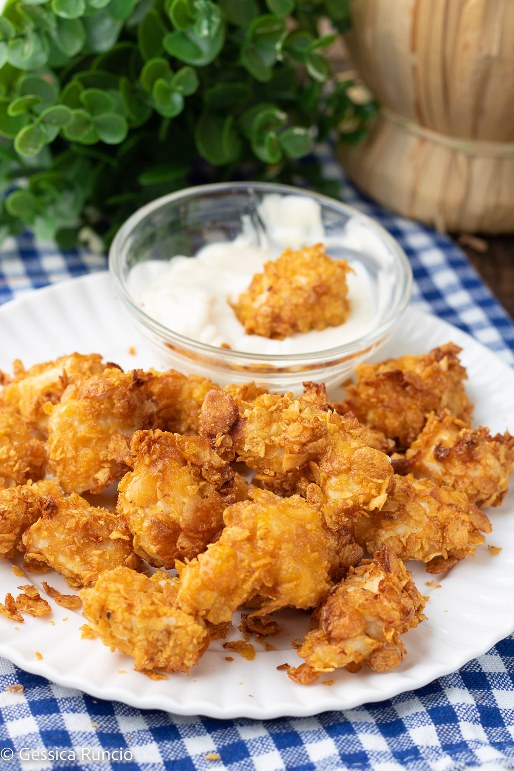 POLLO CON CORN FLAKES cotto in friggitrice ad aria