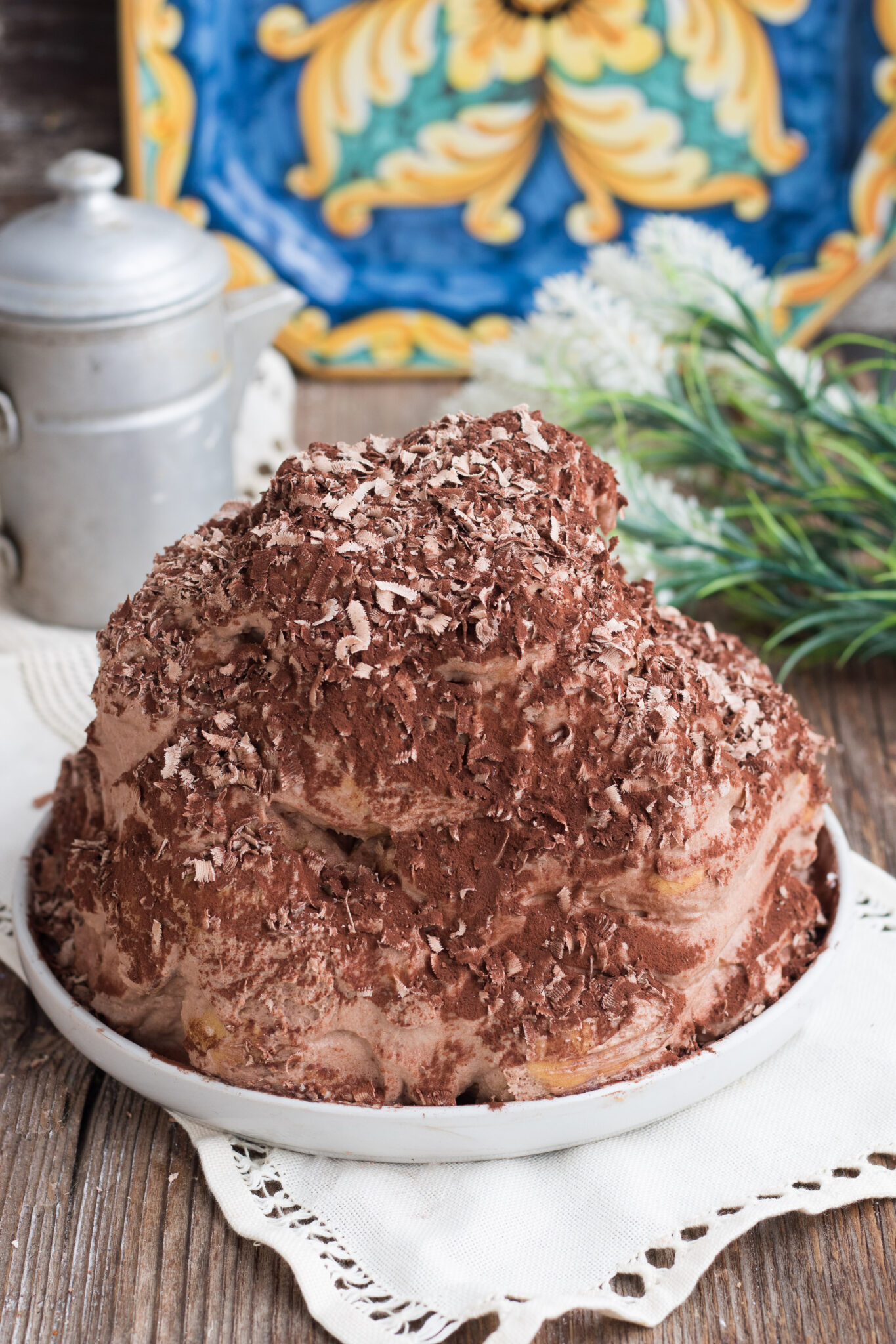 BIANCO E NERO MESSINESE dolce cremoso con panna e bignè