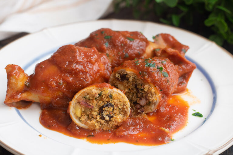 TOTANI RIPIENI ALLA SICILIANA AL SUGO, ricetta e video