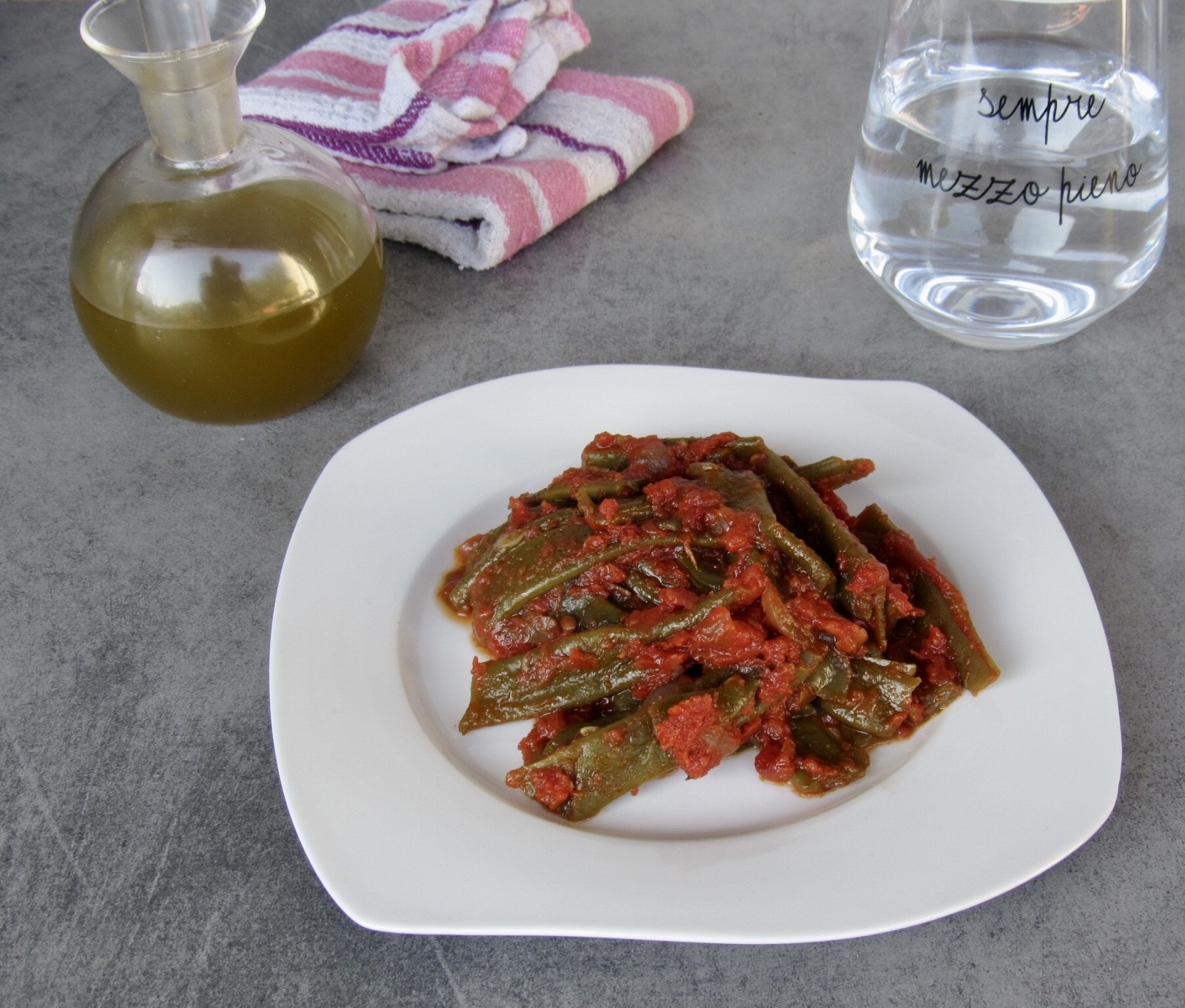 Fagiolini corallo al pomodoro