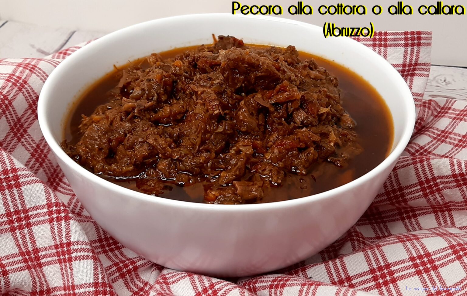 Pecora alla cottora o alla callara - Lo scrigno del buongusto