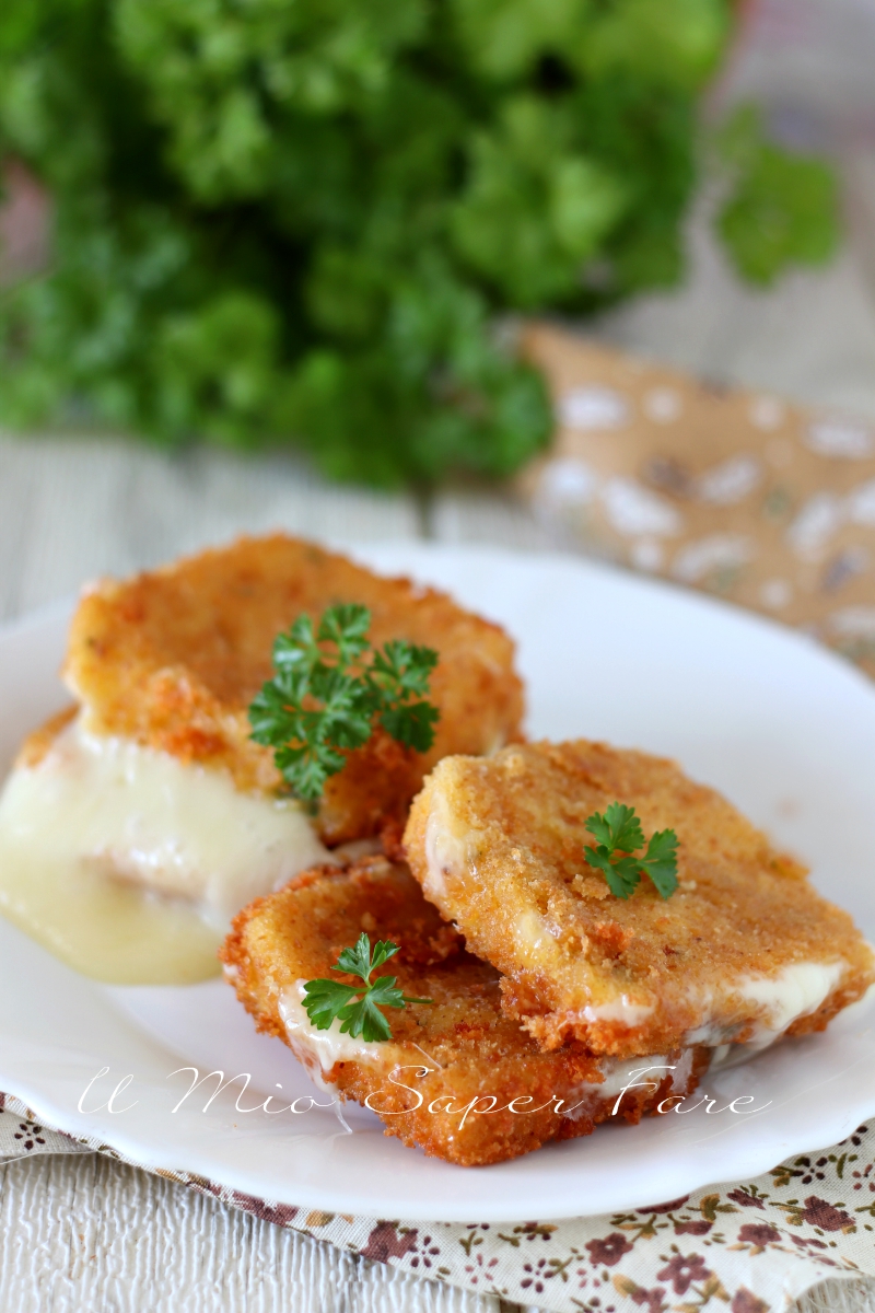 FORMAGGIO FRITTO ricetta veloce ANTIPASTO filante