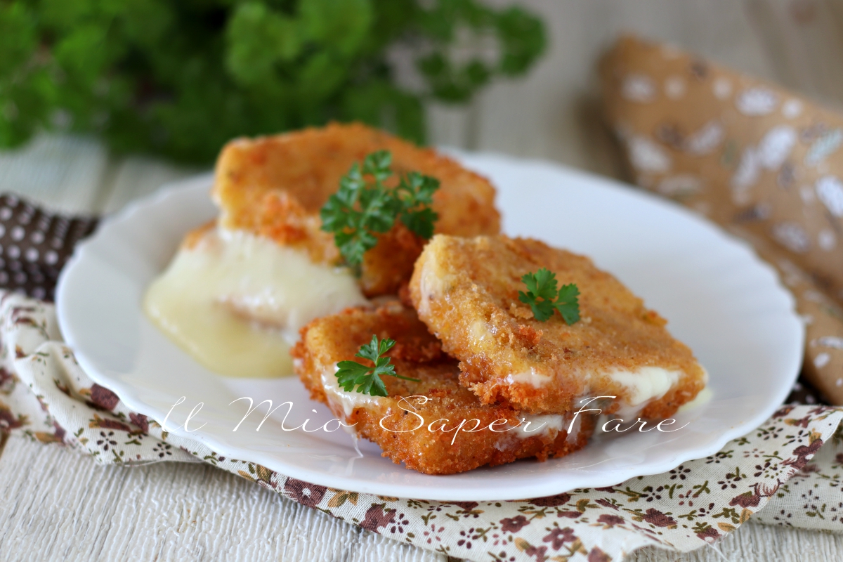 FORMAGGIO FRITTO ricetta veloce ANTIPASTO filante