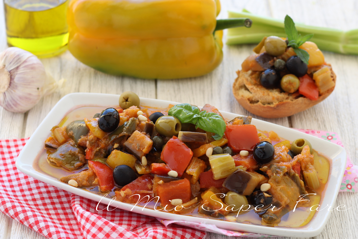 CAPONATA alla CATANESE ricetta in padella senza frittura