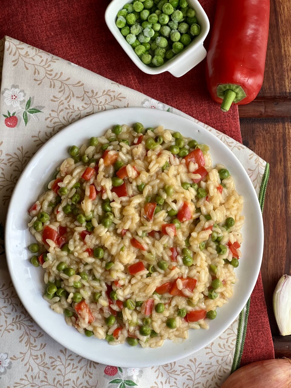 Risotto peperoni e piselli * Blog di luiginalaurenzi