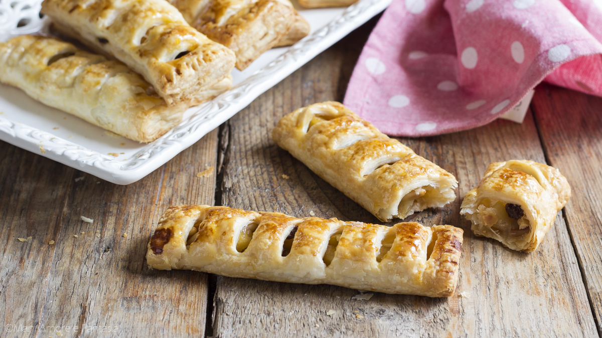 MINI STRUDEL DI MELE con pasta sfoglia, merendine facilissime | DOLCI