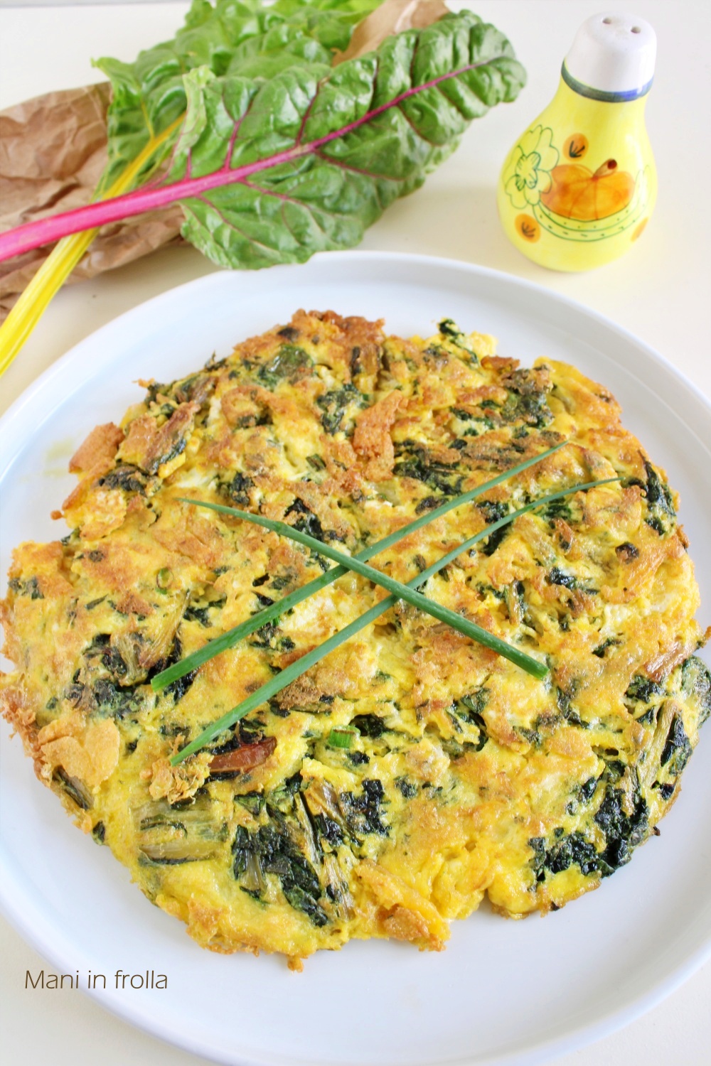 Frittata con Coste (Bietole) e Mozzarella - Mani in frolla