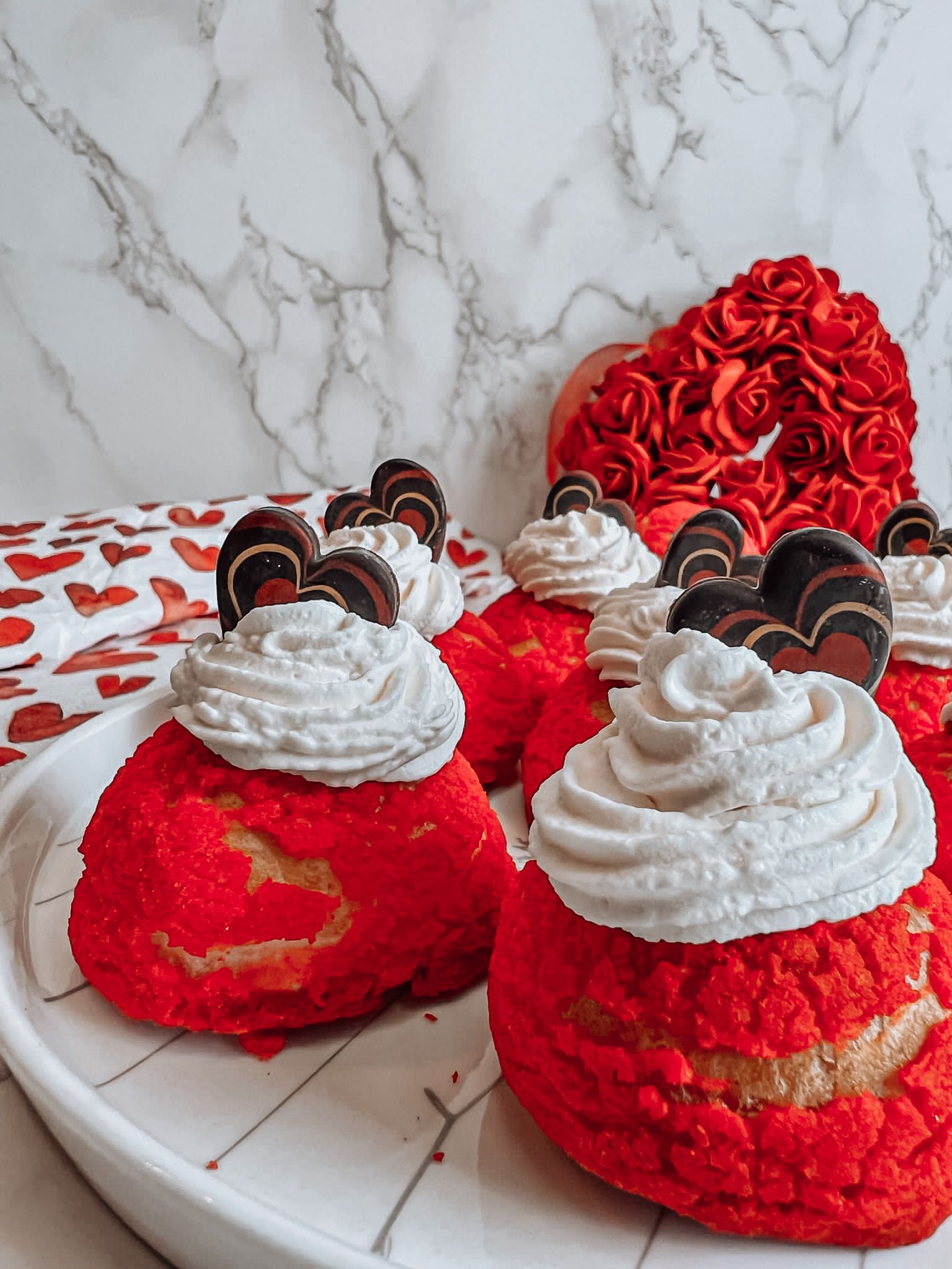 Bignè Craquelin per San Valentino - Marzipanbakery