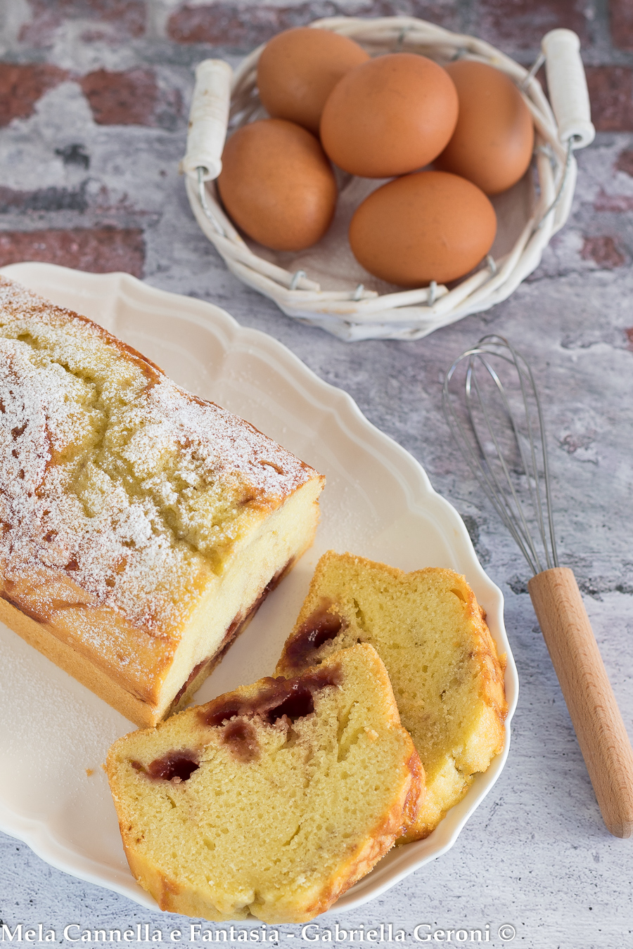 Plumcake con marmellata nell'impasto