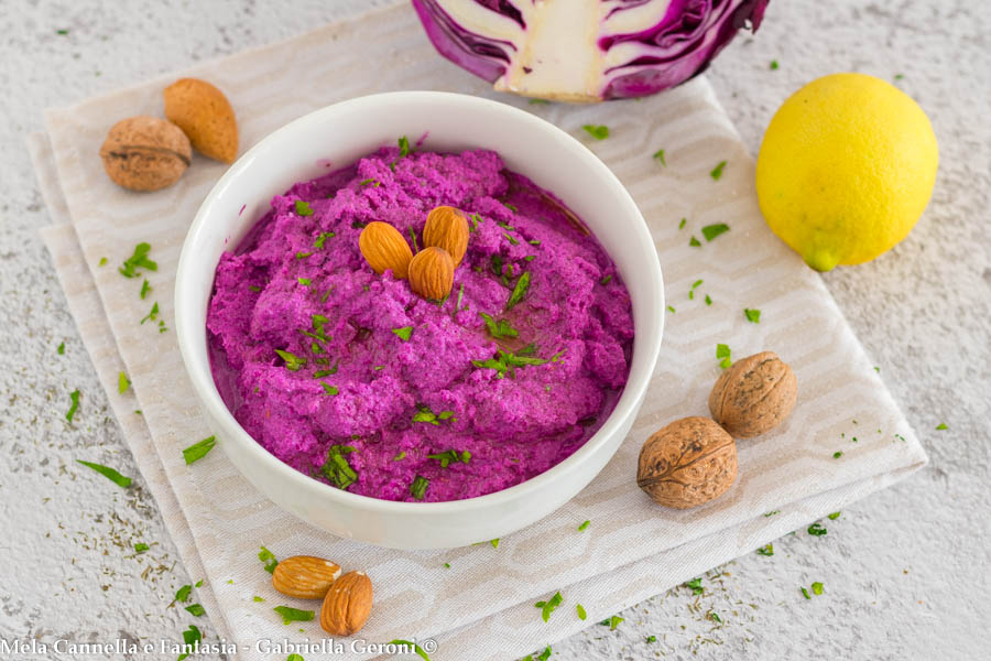 Pesto di cavolo viola crudo ricetta facile e veloce