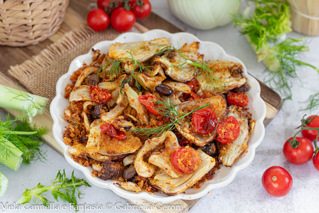 Finocchi gratinati in friggitrice ad aria o al forno