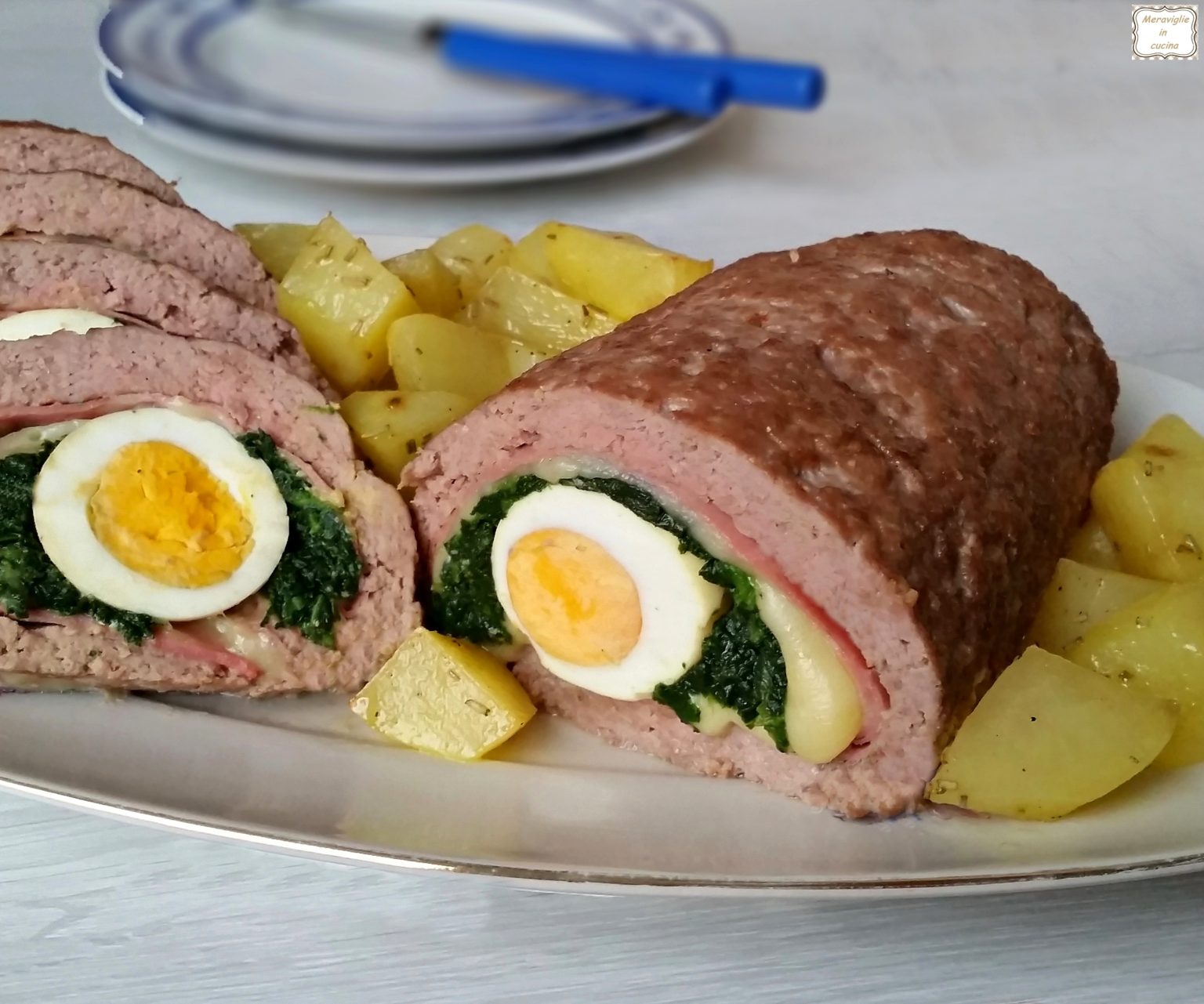 Polpettone farcito al forno - Meraviglie in cucina