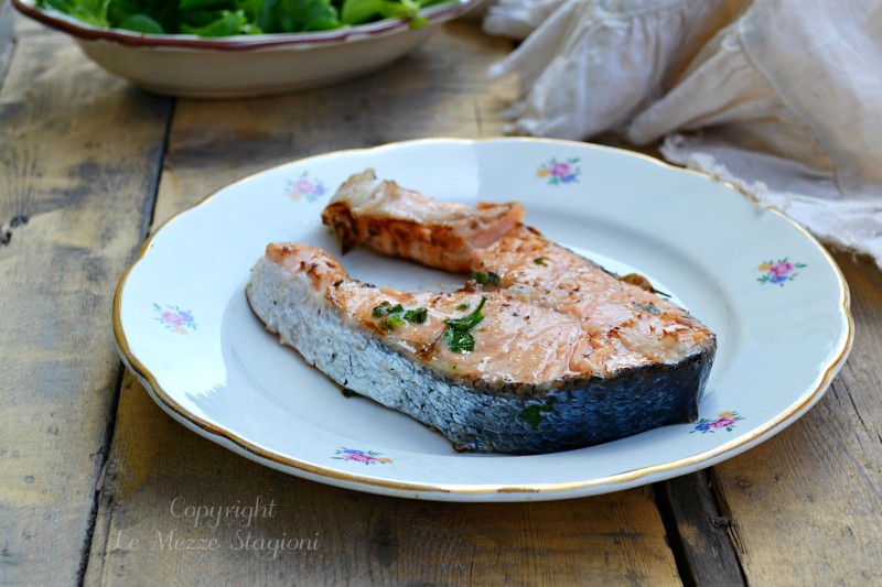 Filetto di salmone alla griglia o alla piastra morbido