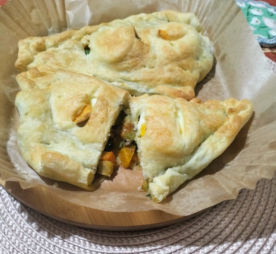 Strudel salato di pasta sfoglia in friggitrice ad aria - MichienCuisine