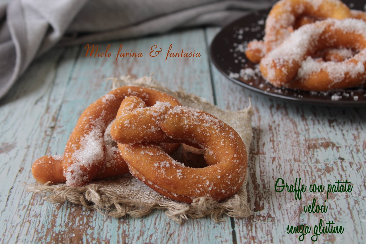 Graffe con patate veloci e senza glutine - Miele farina & fantasia