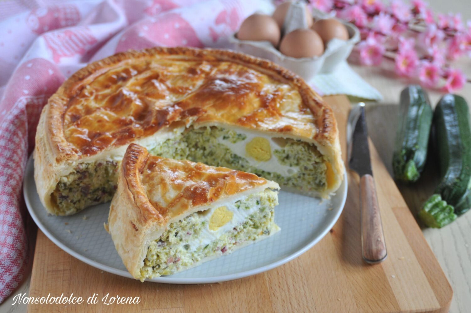 Torta PASQUALINA alle zucchine facile gustosa