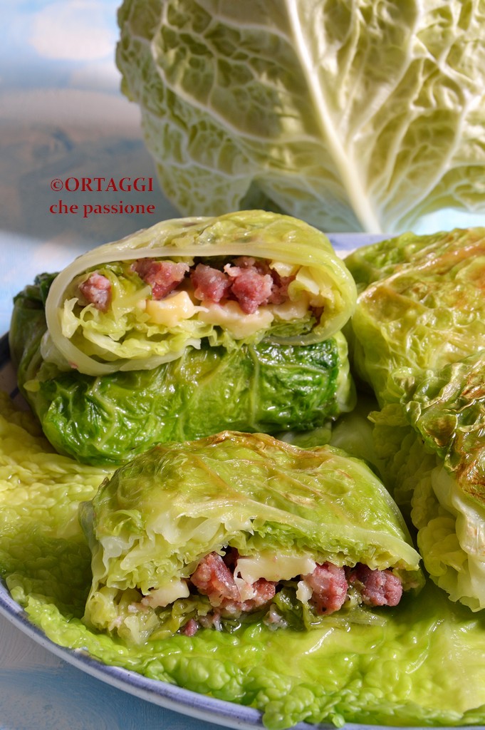 Involtini di verza semplici - ricetta passo passo | ORTAGGI che passione