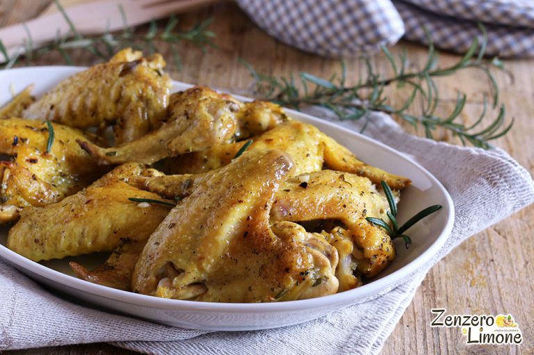 Ali di pollo al forno | ricetta semplice | Zenzero e Limone