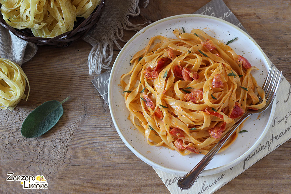 Tagliatelle ai pomodorini | Zenzero e Limone