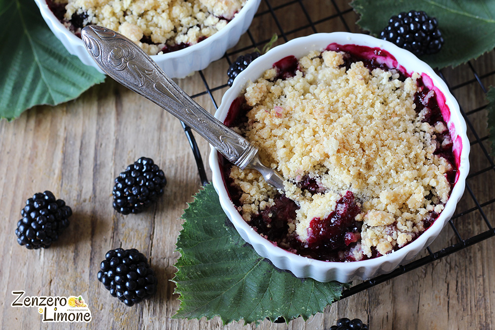 Crumble alle more | Zenzero e Limone
