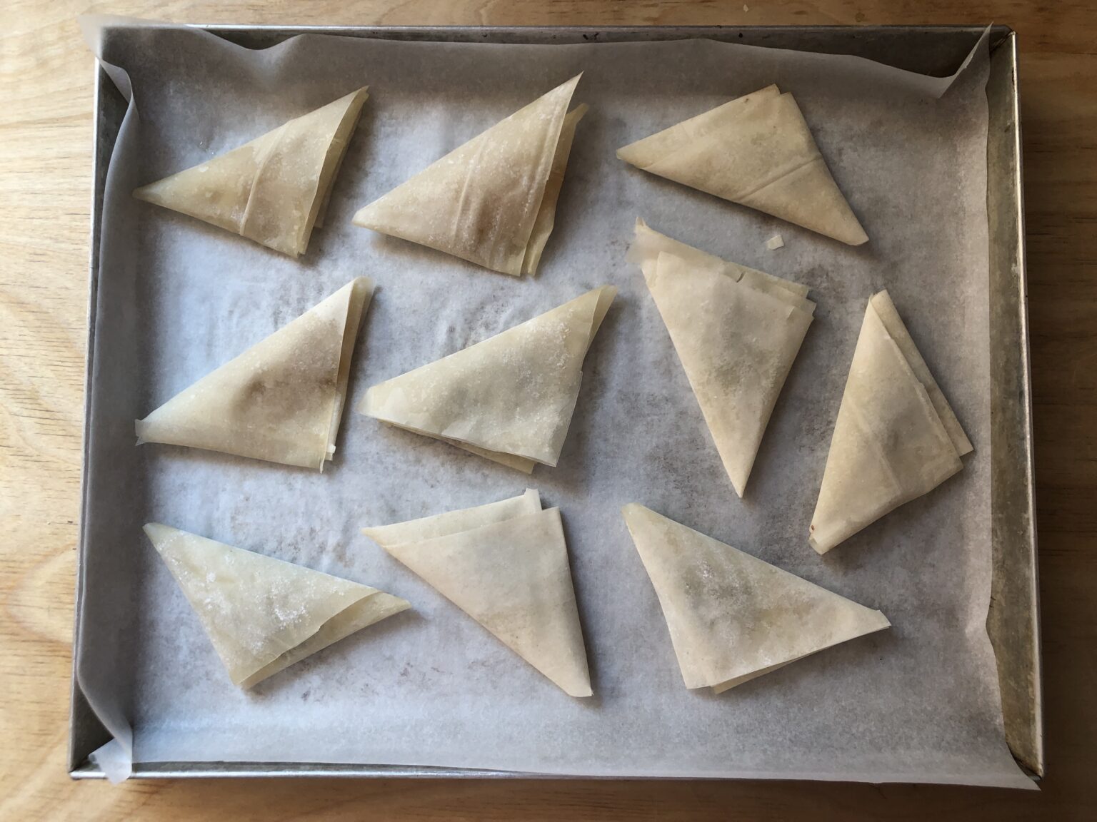 Triangoli di pasta fillo alla marmellata | Zenzero e Limone