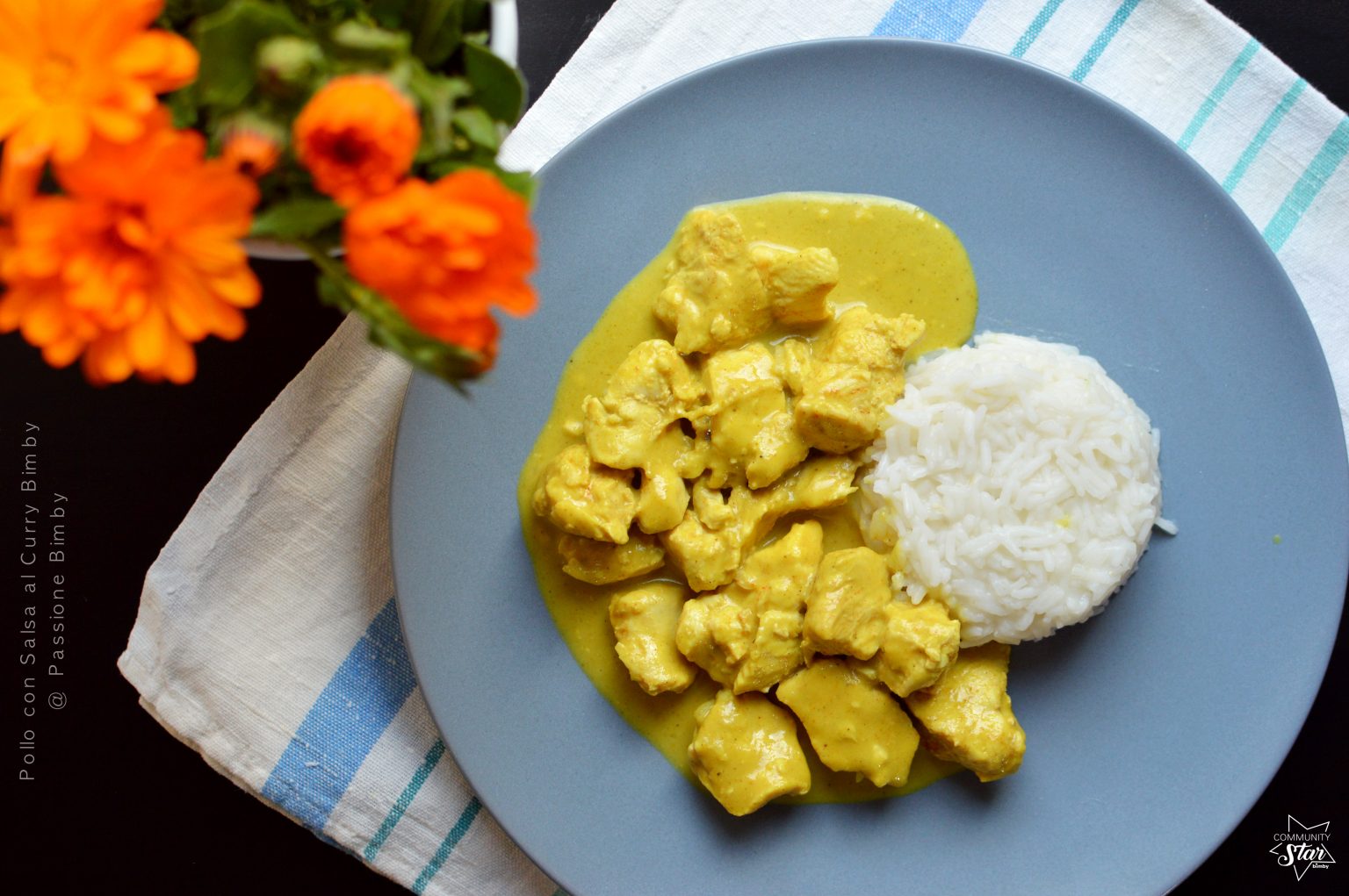 POLLO CON SALSA AL CURRY BIMBY - Passione Bimby
