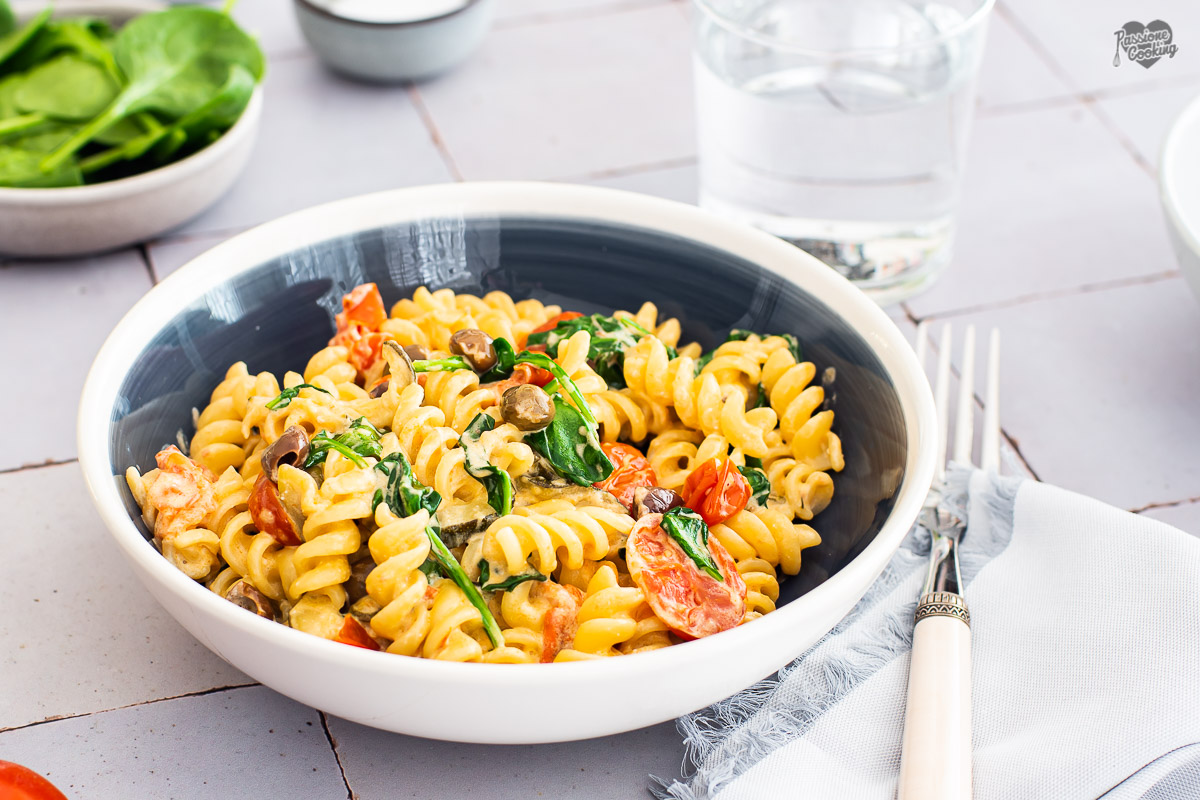 Pasta con verdure e feta - PassioneCooking