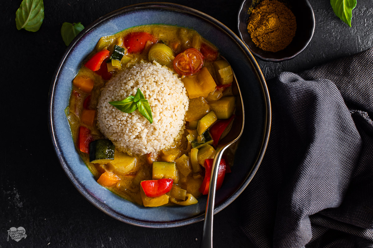 Curry di verdure con latte di cocco - PassioneCooking