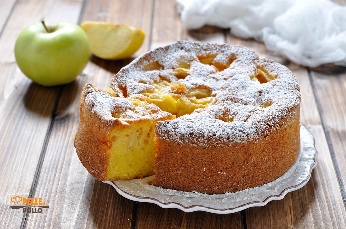 Torta 4/4 alle mele golosa e facilissima - Pelle di Pollo