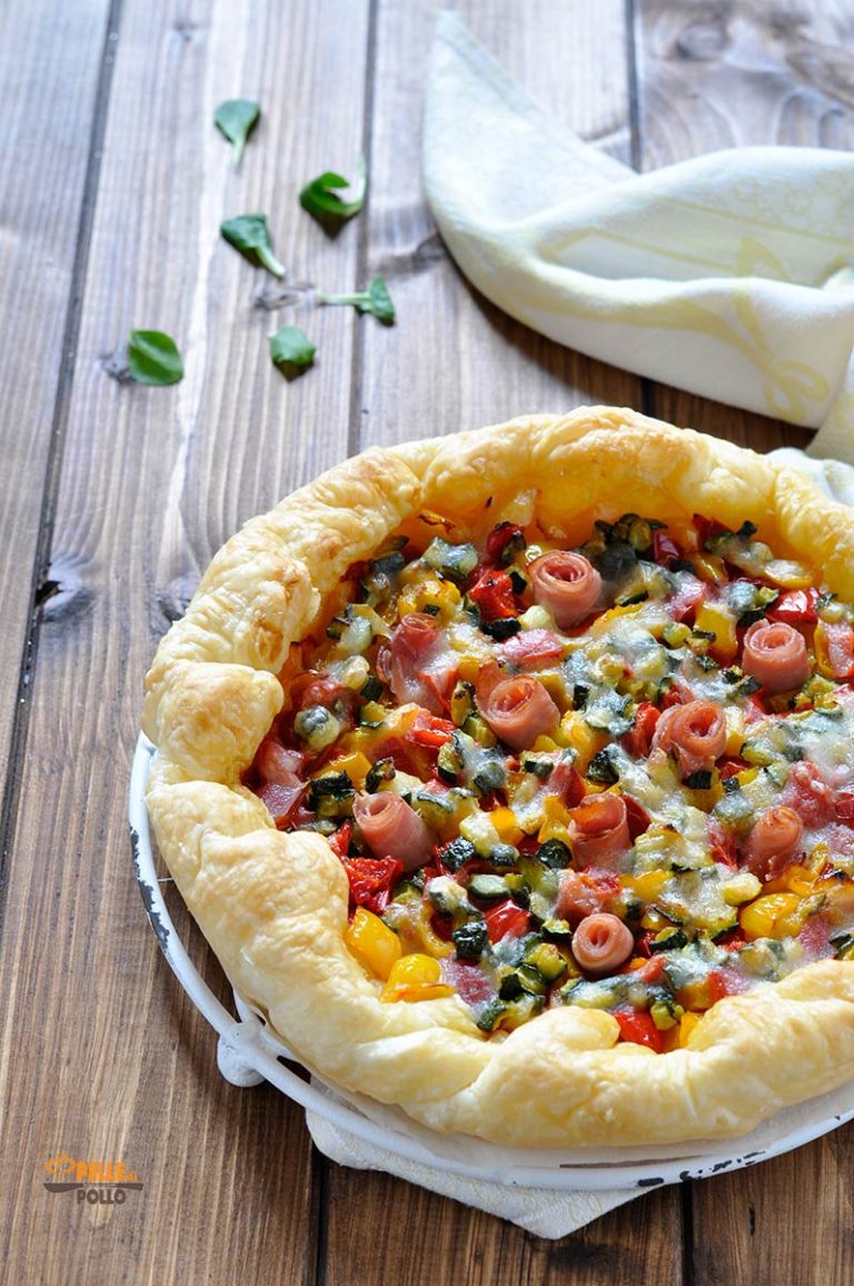 Torta salata con verdure semplice e veloce - Pelle di Pollo