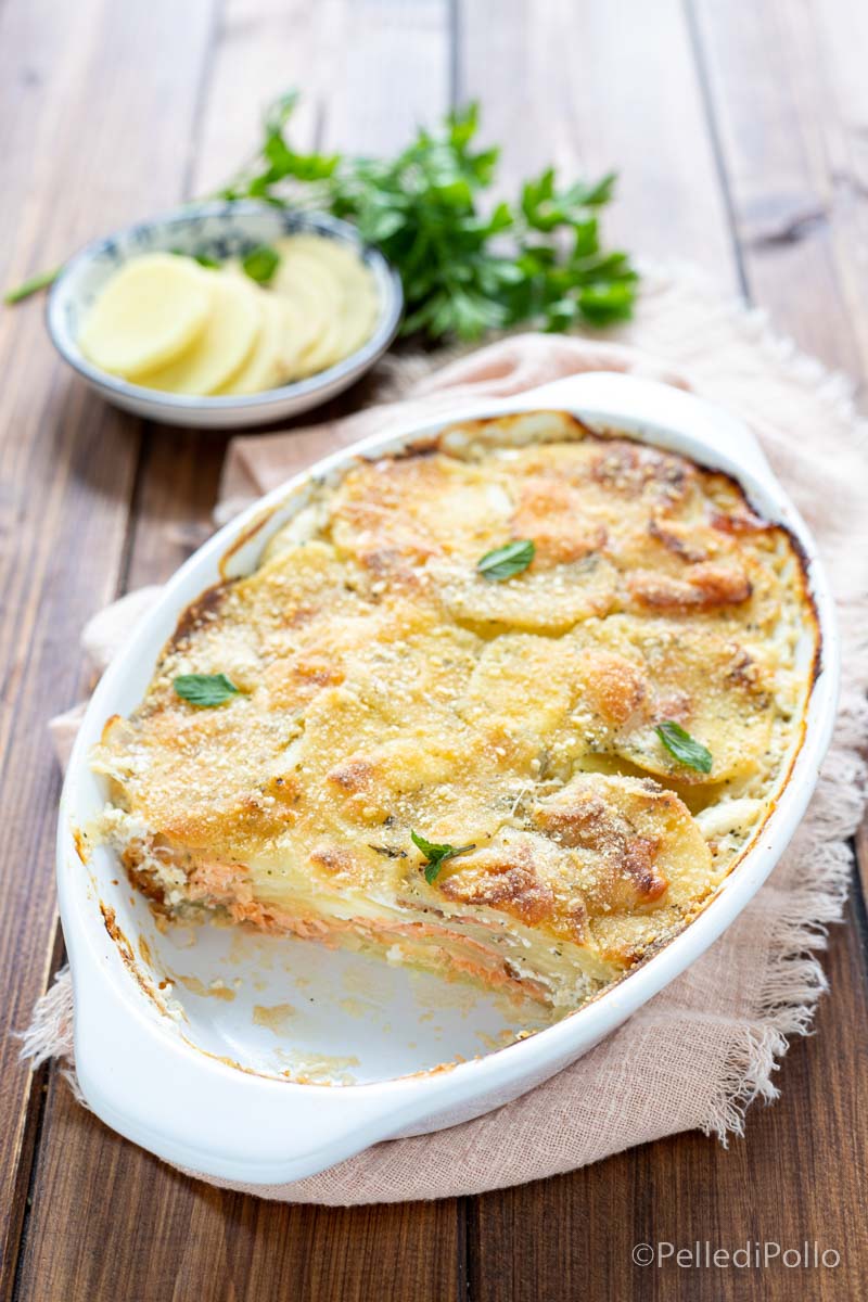 Tortino di patate e salmone affumicato - Semplice e gustosissimo