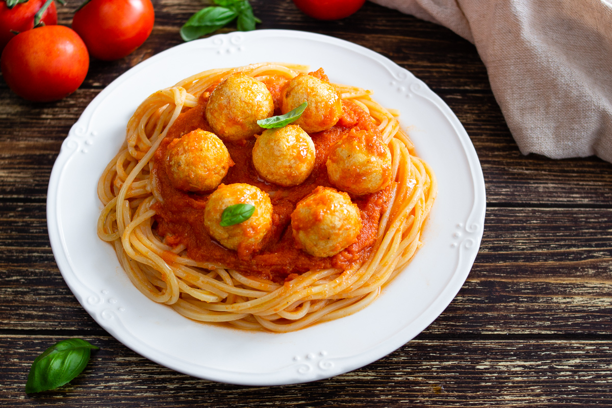 Spaghetti con polpette