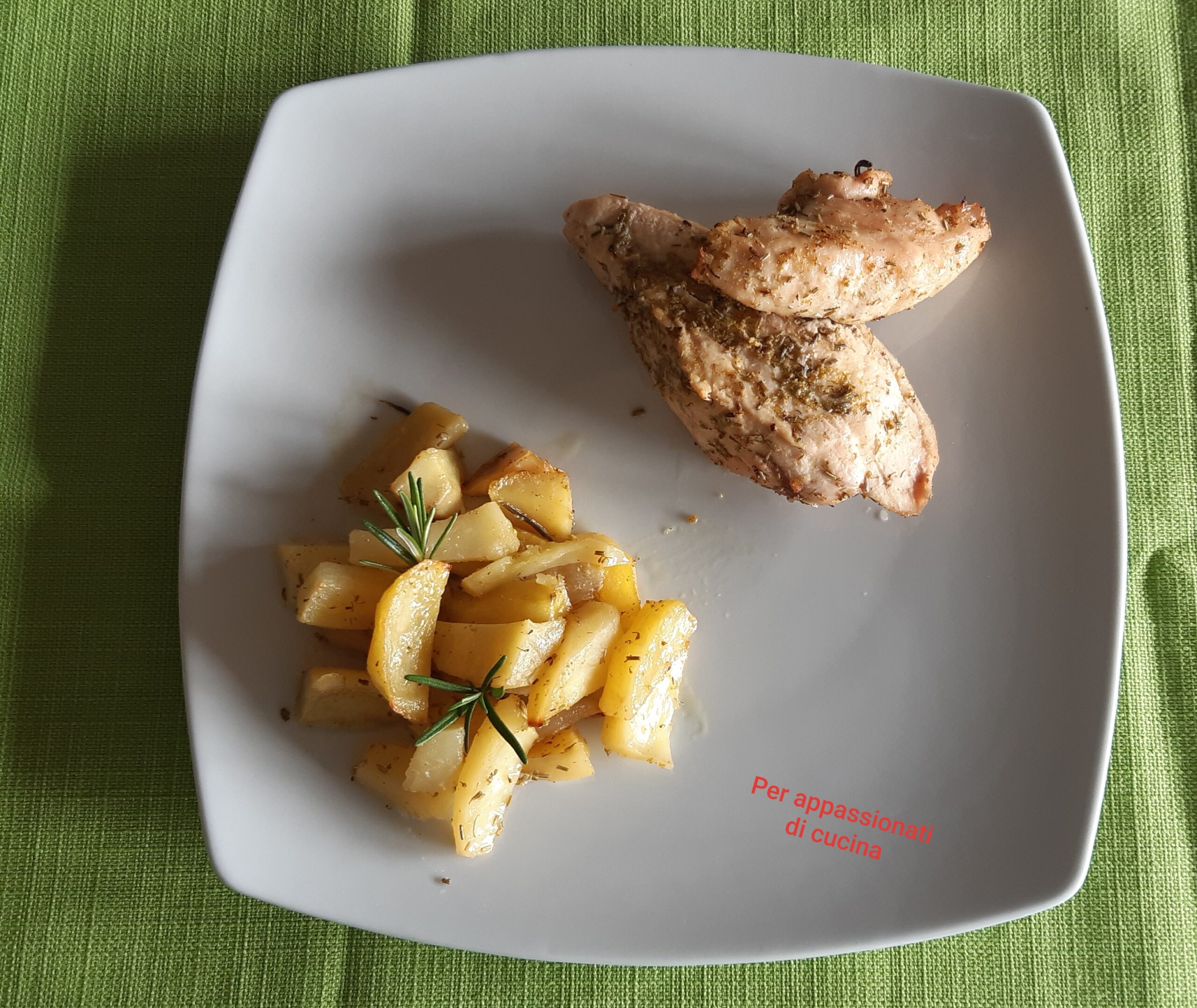 Pollo al forno con patate - Blog di Per appassionati di cucina