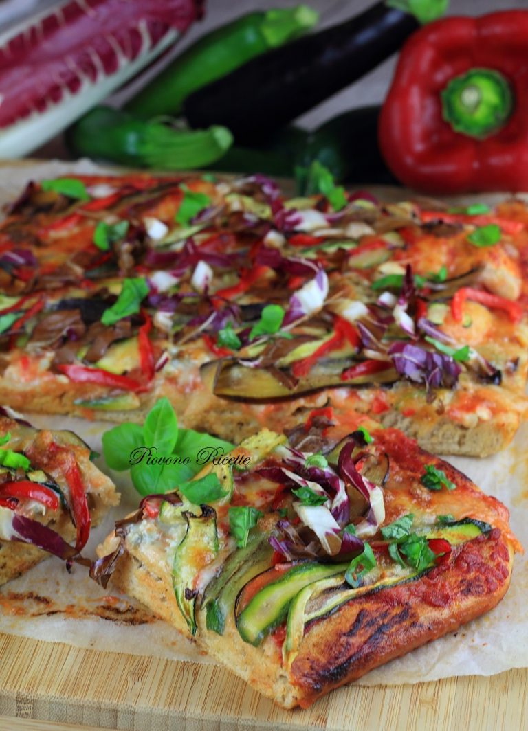 Pizza con verdure all'ortolana - Un trionfo di colori e sapori
