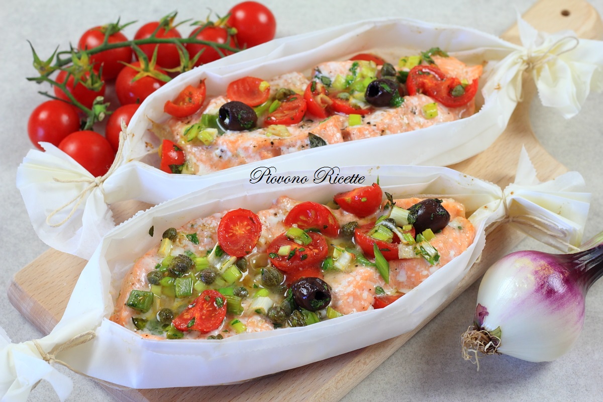 Salmone al cartoccio - Piovono Ricette