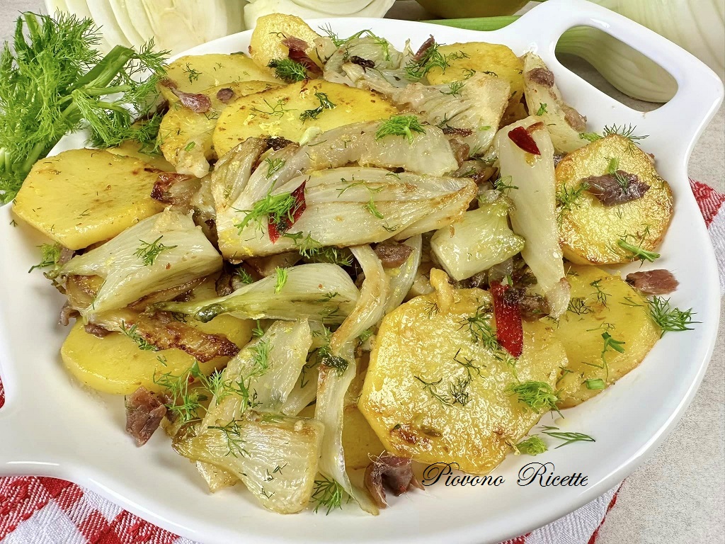 Finocchi e patate in padella - Piovono Ricette