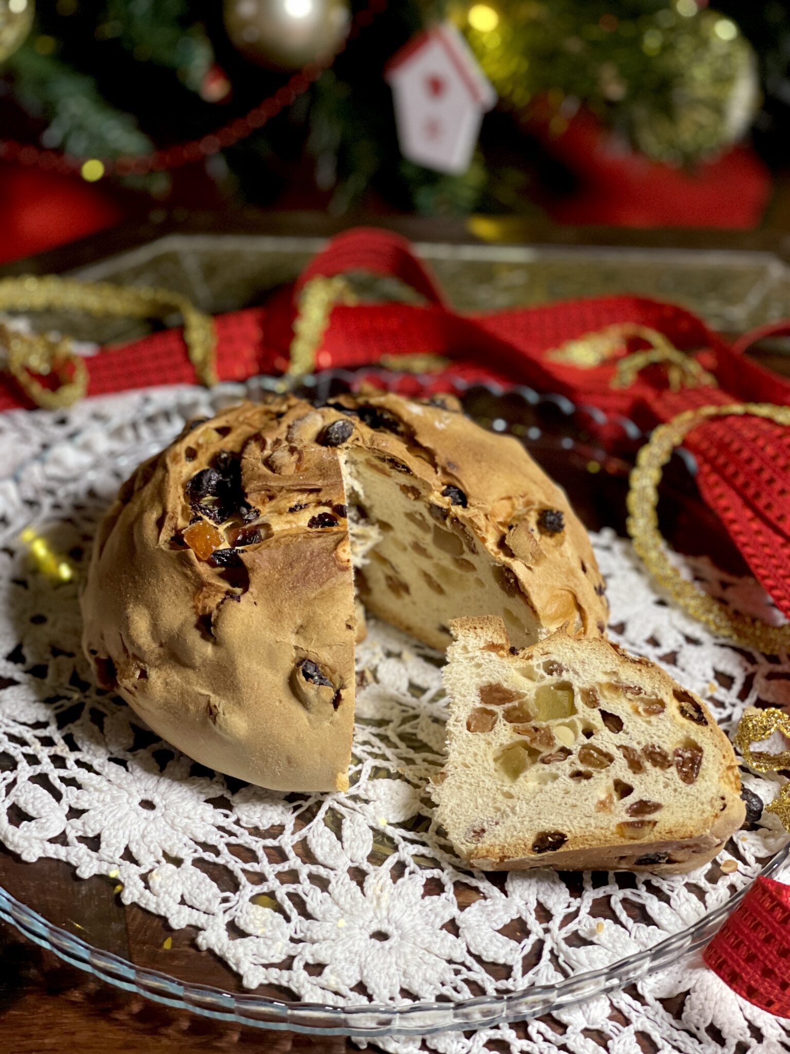 Il pandolce genovese alto fatto in casa