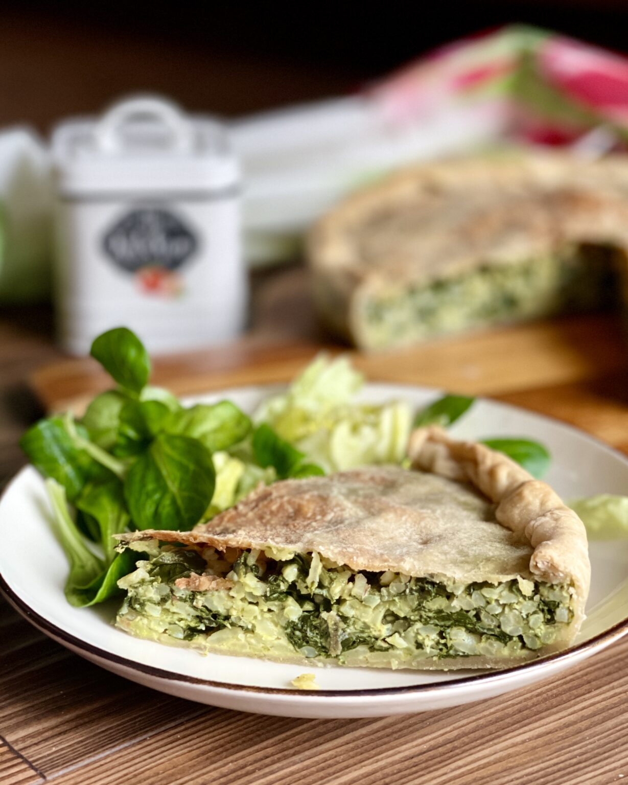 La torta verde del Ponente Ligure con riso e bietole è buonissima