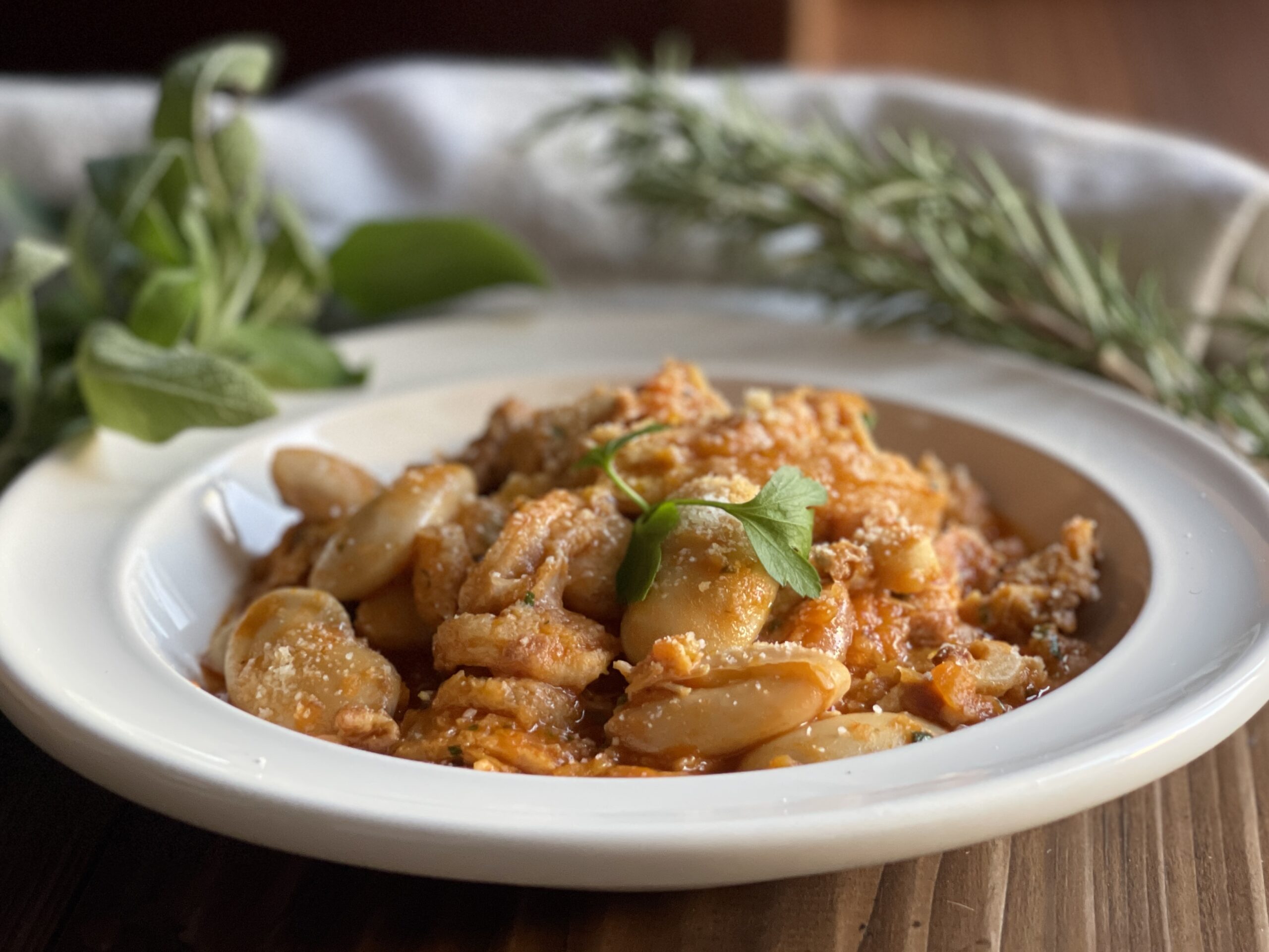 Le trippe con le fagiolane sono una ricetta della cucina ligure