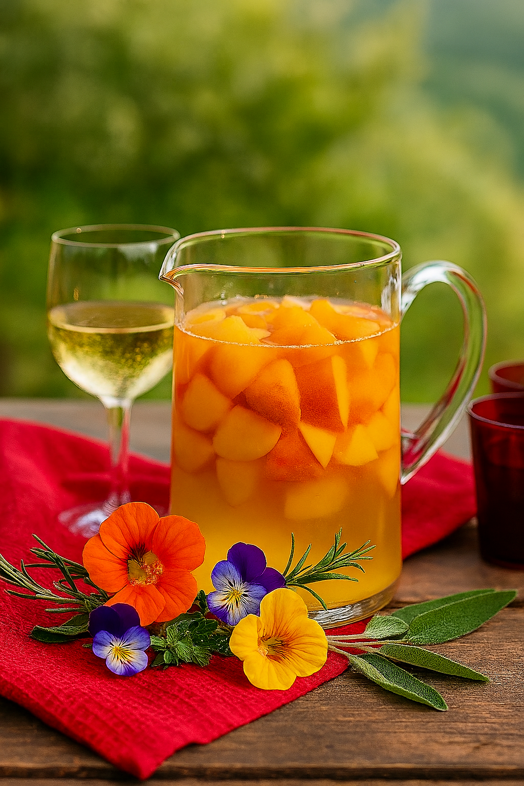 Percoche al vino bianco: il mangia e bevi estivo della tradizione.