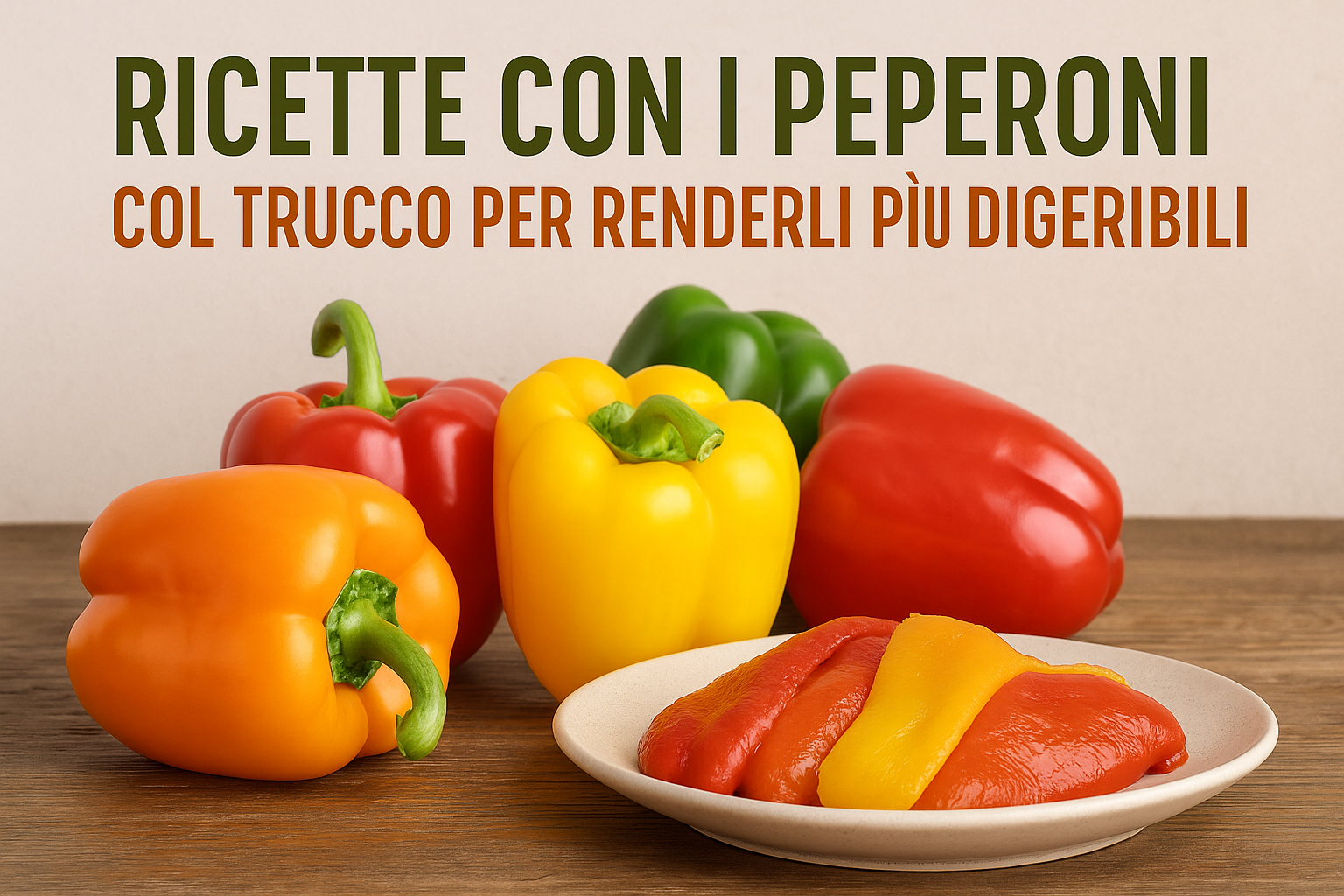 10 ricette estive con i peperoni spellati per renderli più digeribili
