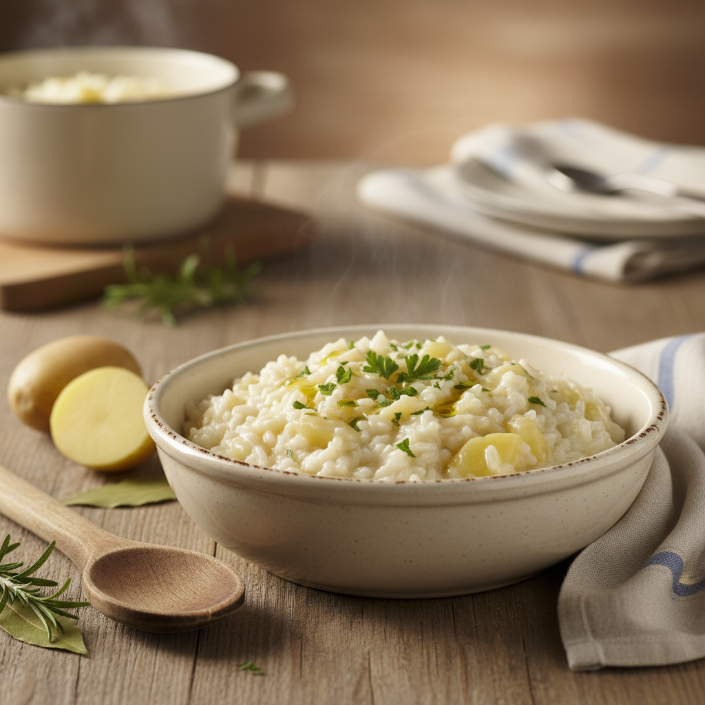 Riso e patate cremoso: la ricetta tradizionale di nonna Maria.