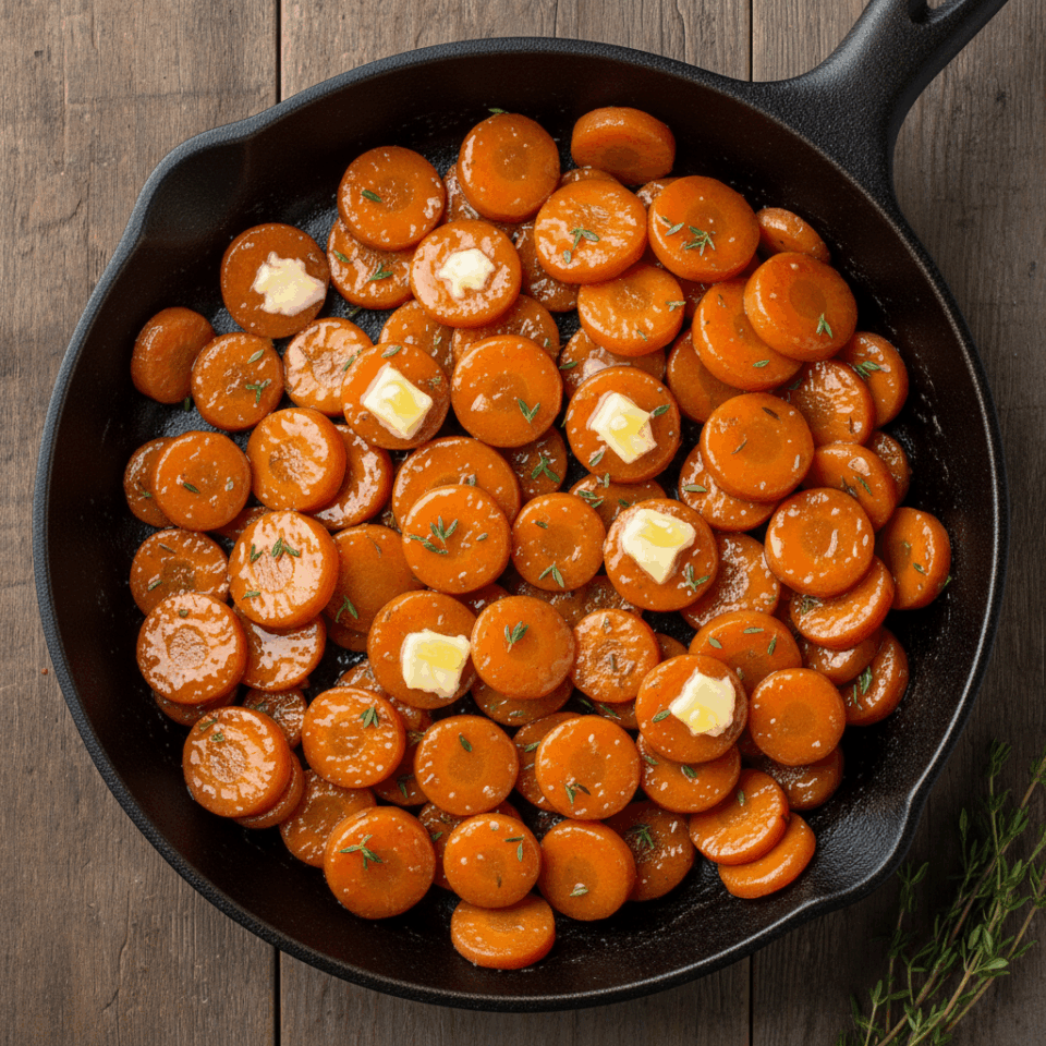 Carote glassate al burro e miele: ricetta facile, veloce e lucida.